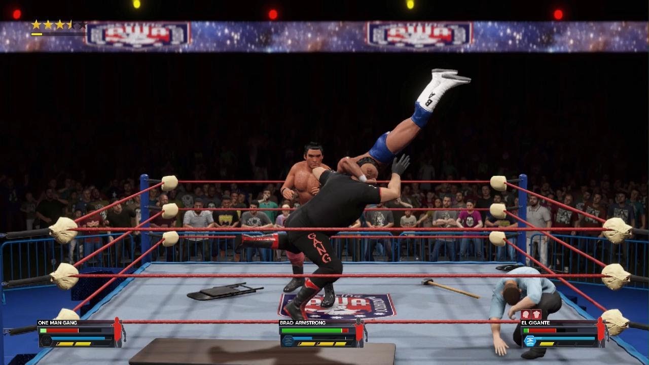 EL Gigante vs. One Man Gang vs. Brad Armstrong - YouTube