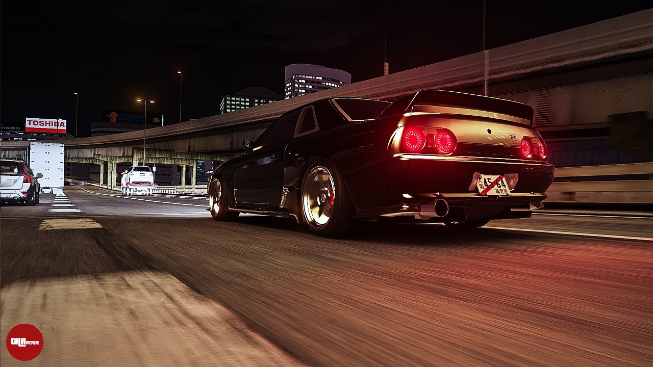 674hp Nissan Skyline GTR R32 Brutal Sound On Shutoko Highway - Assetto ...