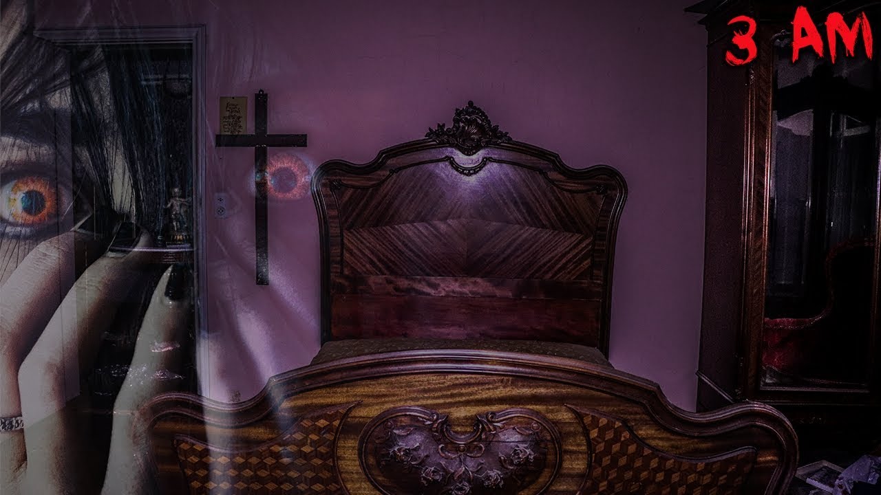 SCARY 3 AM CHALLENGE AT THE HAUNTED ABANDONED MANSION OF GOD *CRAZY EVP ...