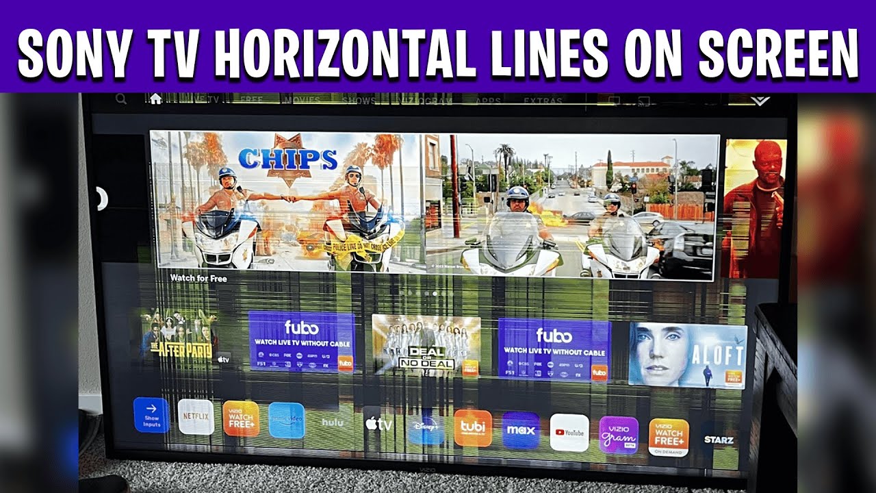 Sony TV Horizontal Lines on Screen - YouTube