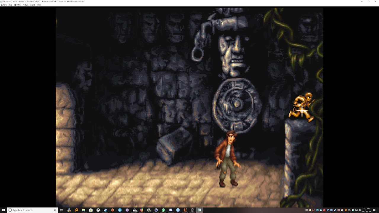 Pitfall PC Version Working Music via PCEm - YouTube
