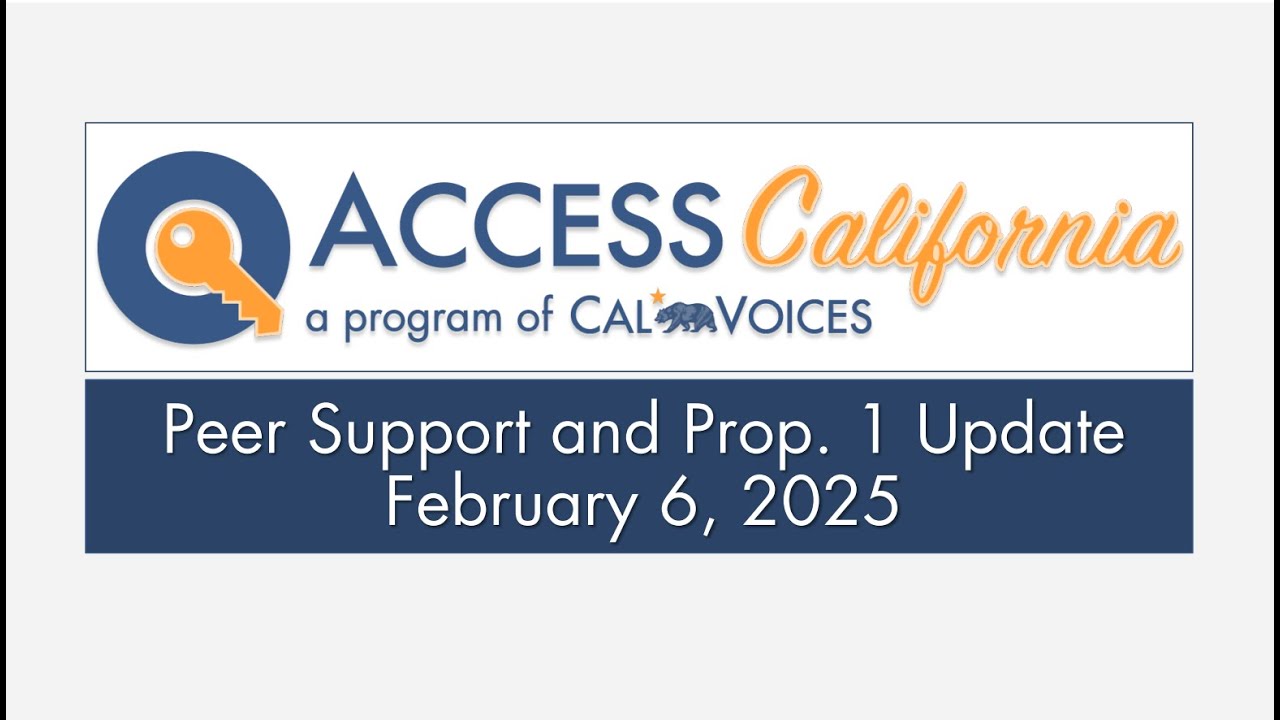 ACCESS California Training Webinar: Mental Health and Substance Use ...