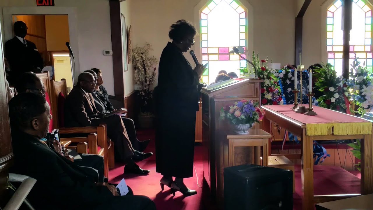 Kenneth Faison Celebrating Of Life Pastor Evelena Oliver Message - YouTube