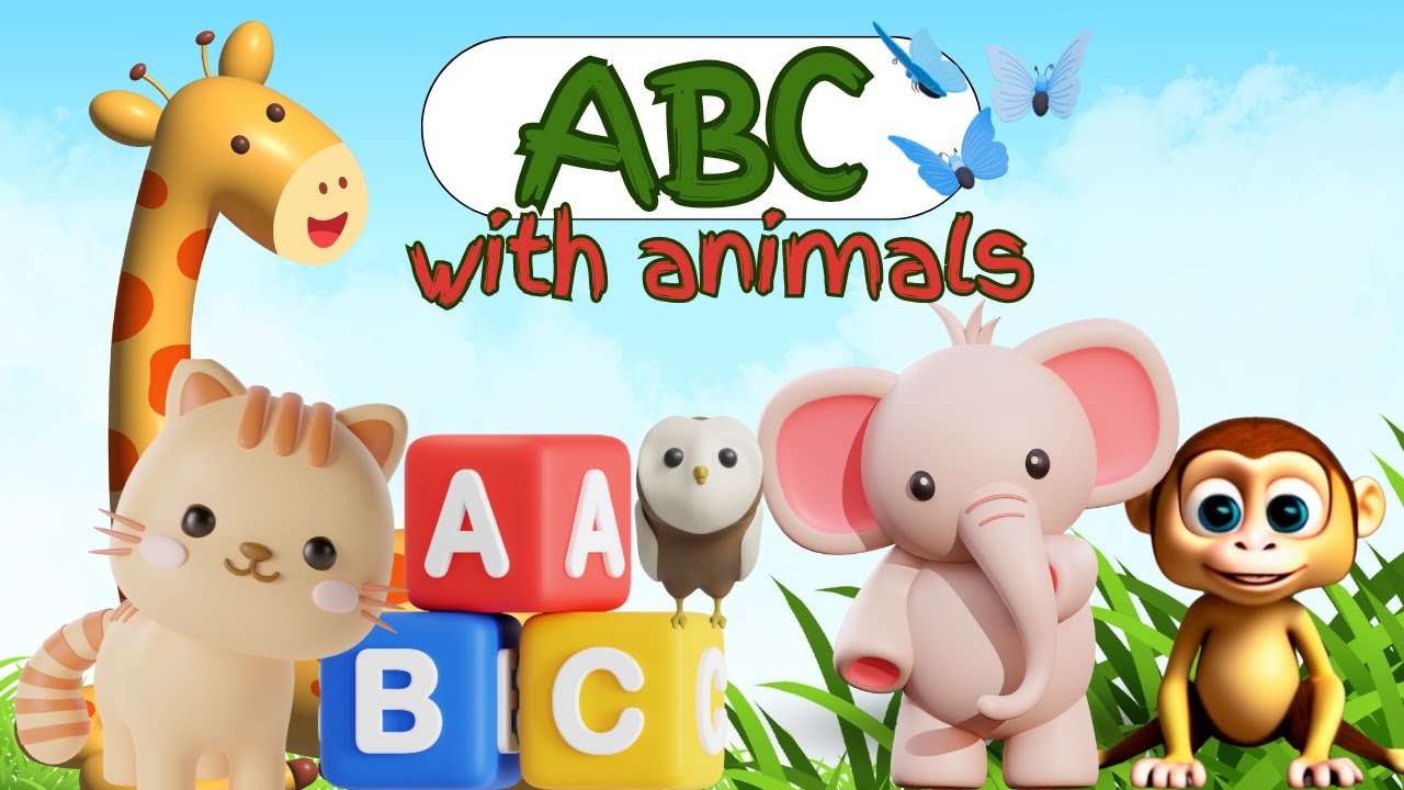 ABC for Kids | Learn Alphabet with Cute Animals | Education Video for ...