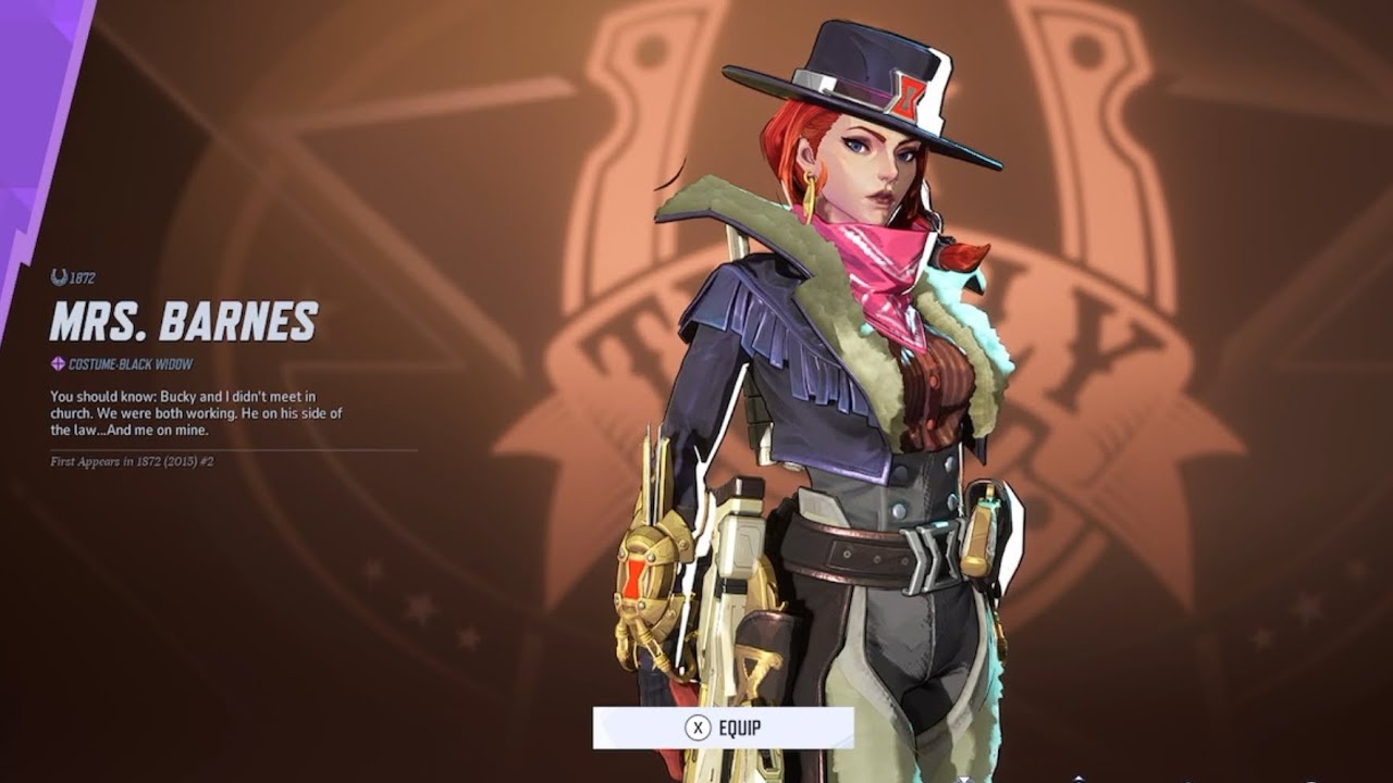 Getting the (NEW BLACK WIDOW MRS. BARNES SKIN) In Marvel rivals! - YouTube