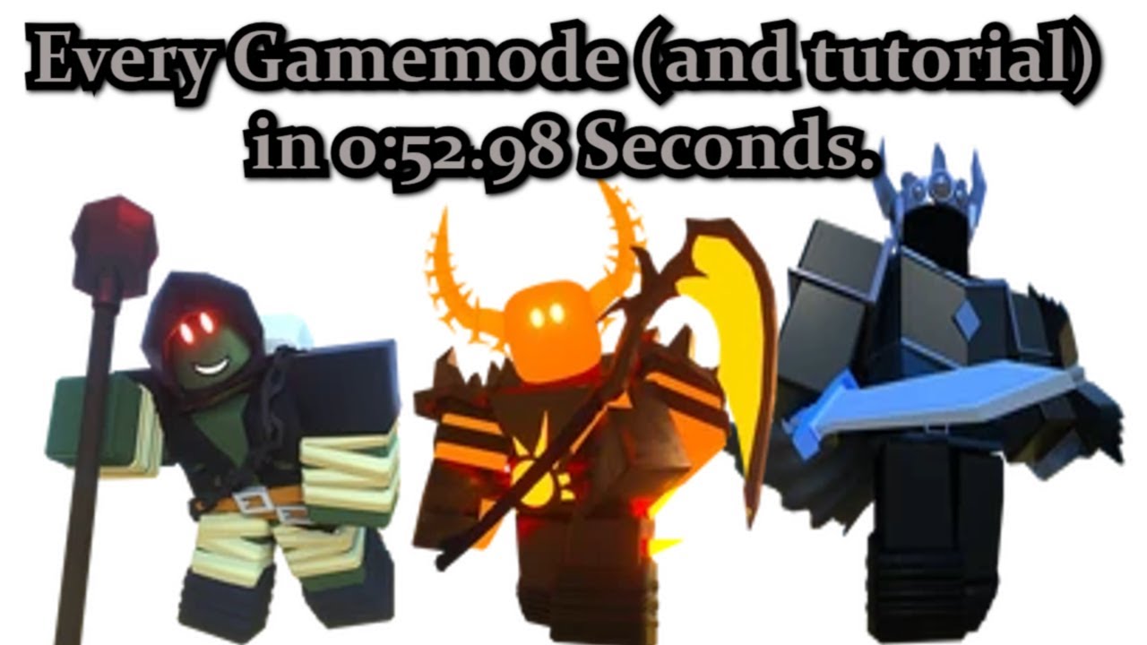 0:52.96 seconds of Tutorial mode and all Gamemodes in TDS (64x Speed ...