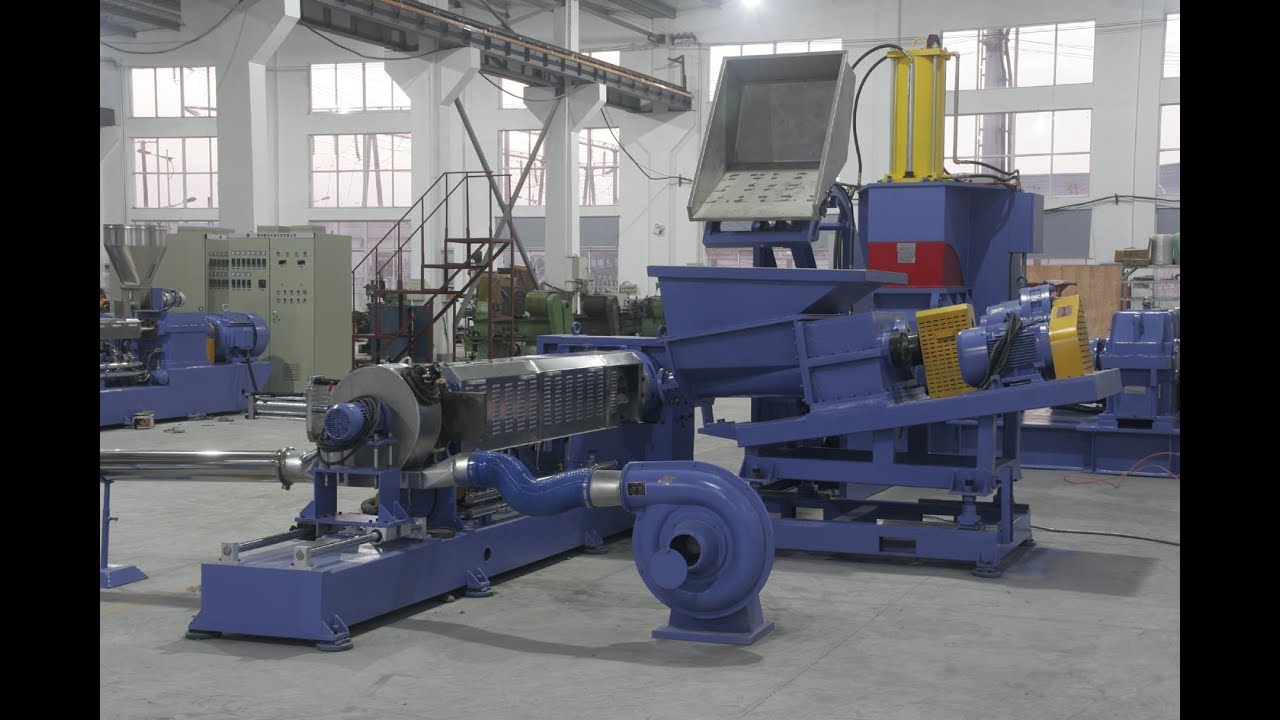 EVA/TPU/TPE/CaCO3 Kneader + Forced Feeder + Single Screw Extruder ...