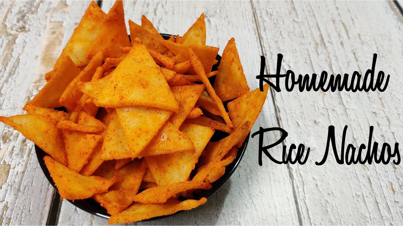 Nachos Recipe using Rice Flour | Homemade Nachos | Indian Style Nachos ...