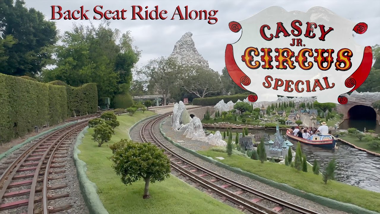 Casey Junior Circus Train Disneyland 4K - YouTube