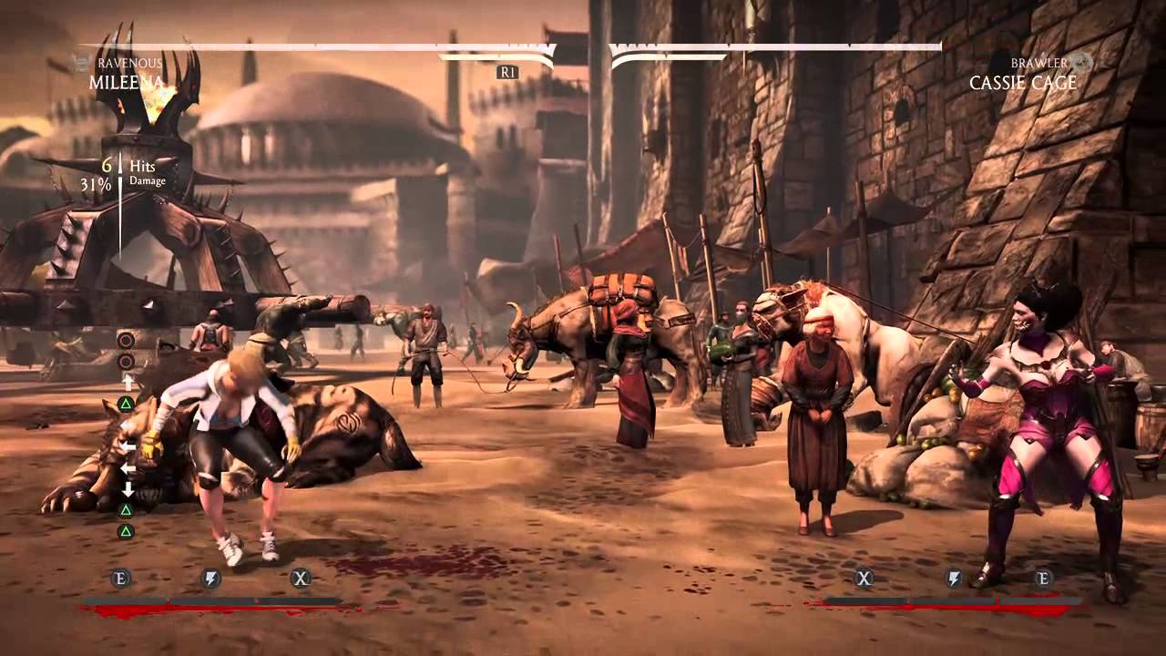 Mortal Kombat X (PS4) Ravenous Mileena Combos - YouTube