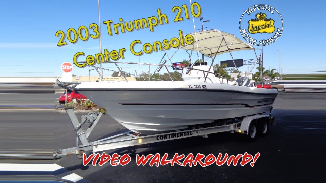 WALKAROUND - 2003 Triumph 210 Center Console @ Imperial Motor Company ...