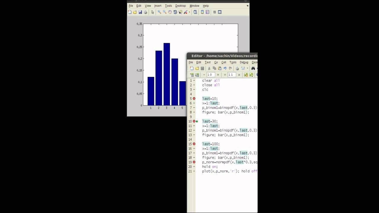 Normal Approximation to Binomial Distribution- Visualisation - YouTube