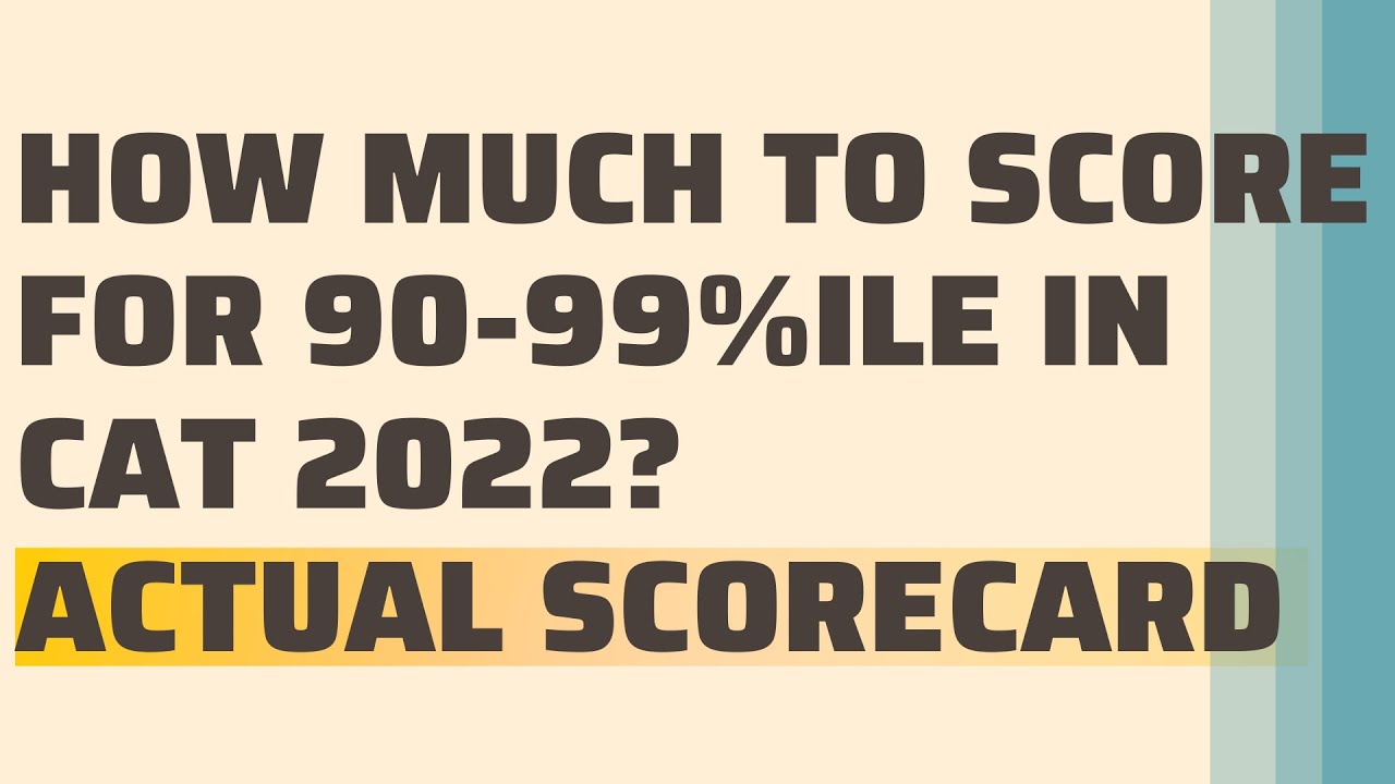 CAT 2022 Expected Score vs Percentile - Know you targets #catexam # ...