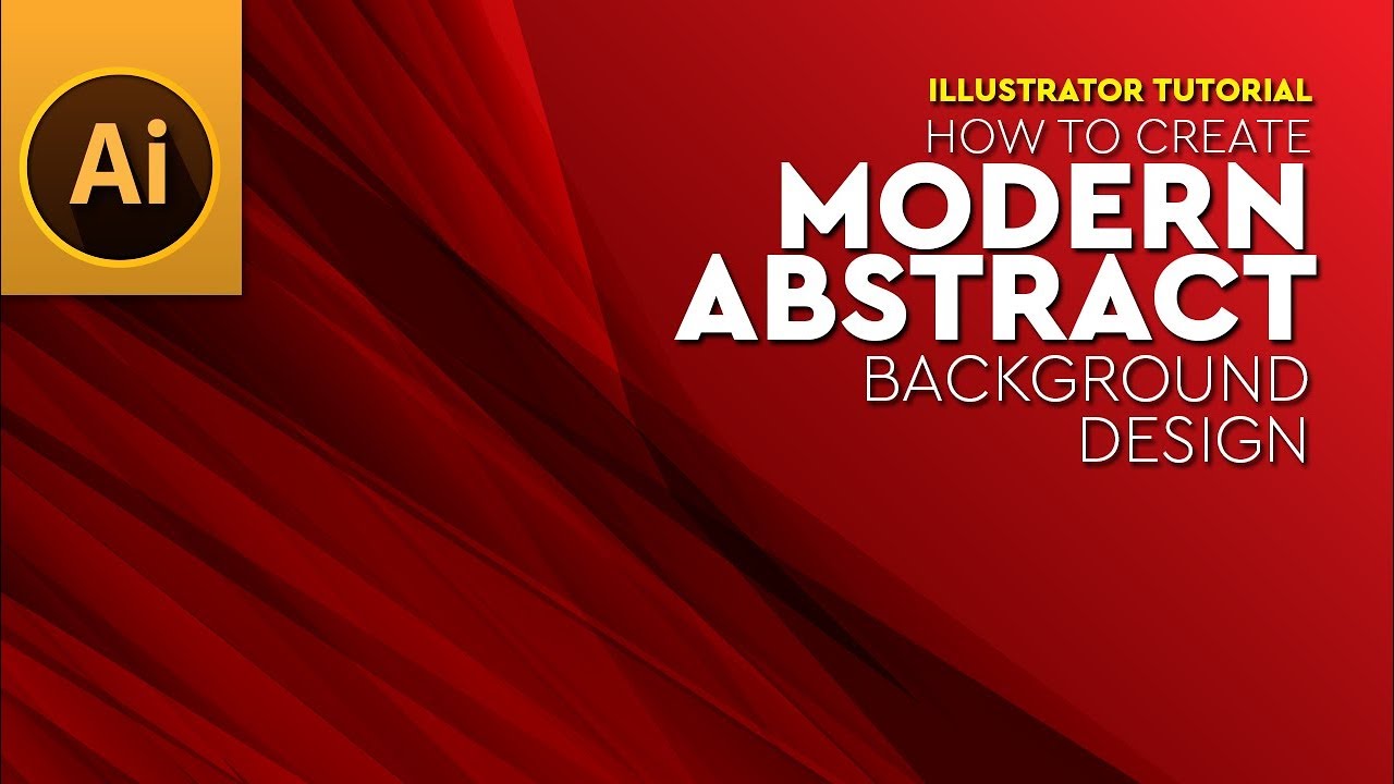 How to Create Modern Abstract in Illustrator | Background Design - YouTube