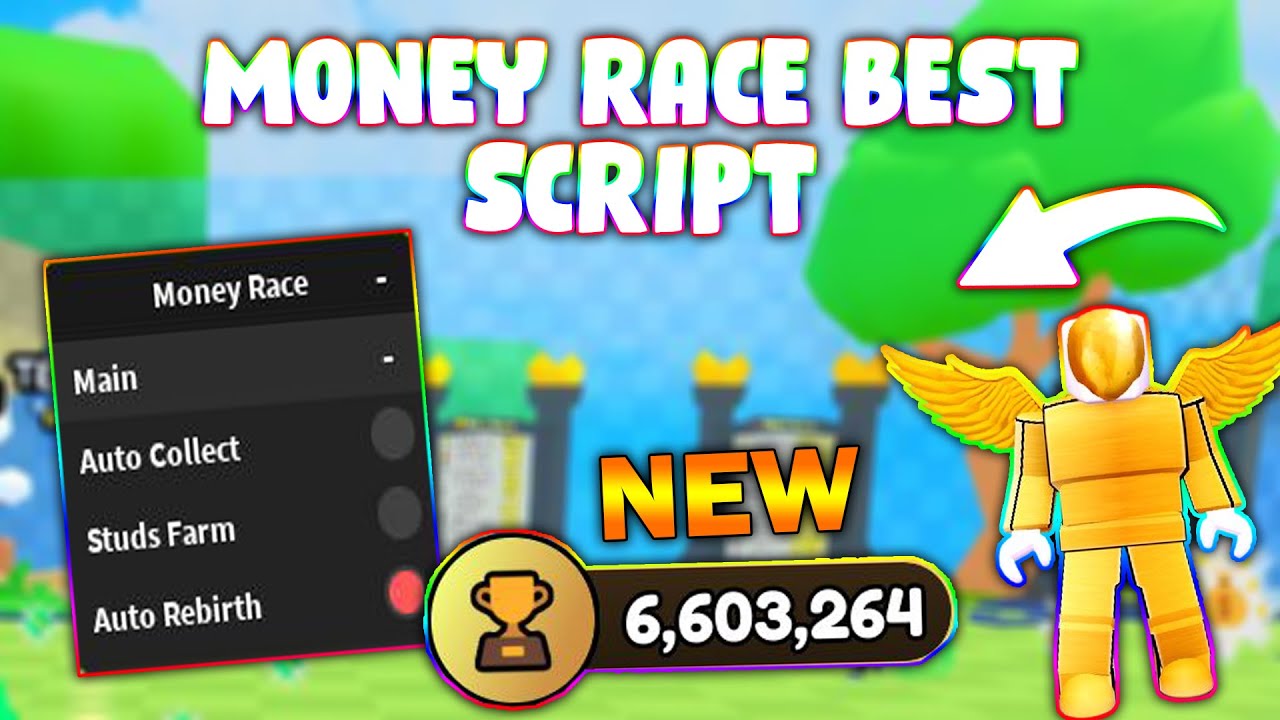 *NEW* Money Race Script (PASTEBIN 2023) (WINS AUTOFARM, AUTO REBIRTH ...