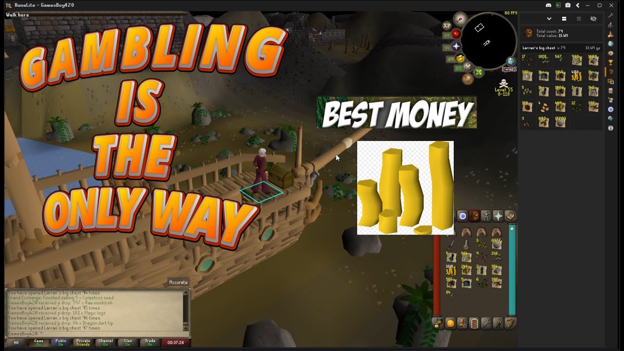 I discovered GAMBLING in RuneScape - OSRS Playthrough #8 - YouTube