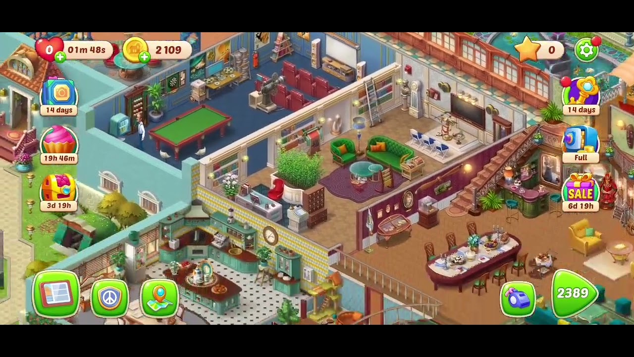 Homescapes - My First House Completed | Full House Tour | - YouTube