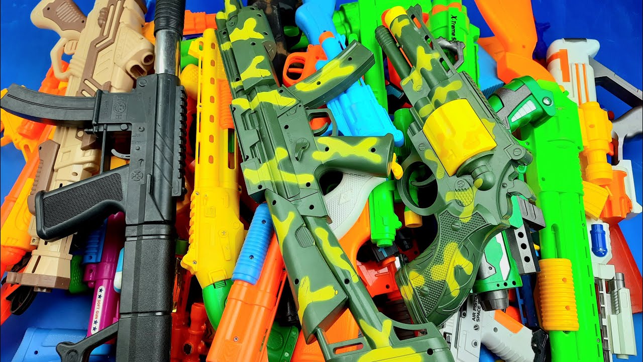 Shooting By Military Weapons Toy | revolver, mouser, shotgun, ak-47 ...