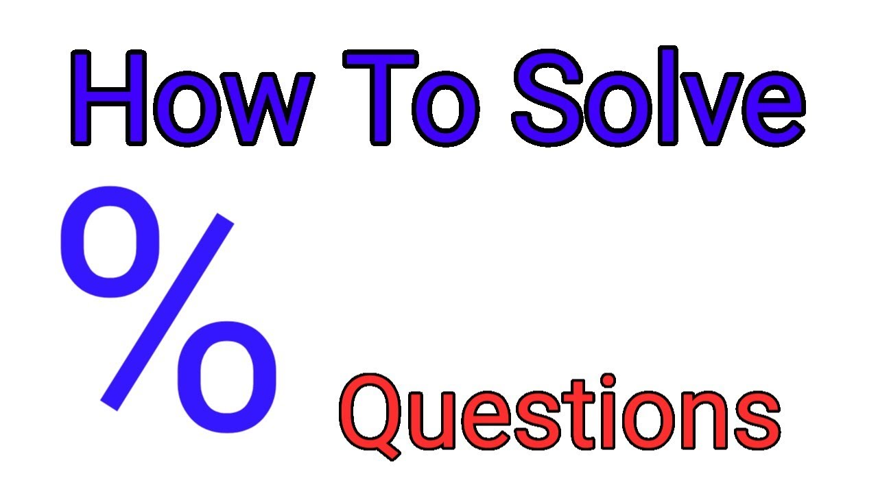 How To Solve Percentage Questions In Easy Way // Maths In Preliminary ...