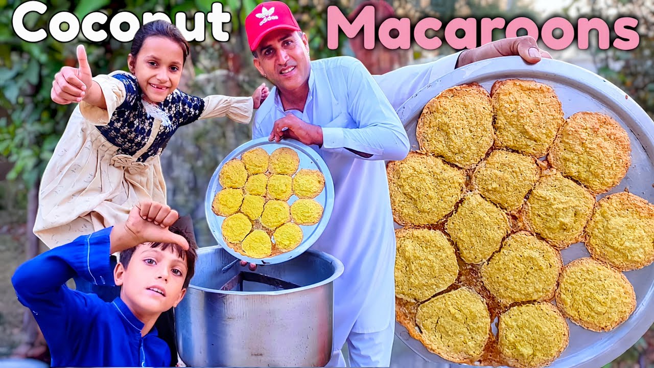 Bakery Style Coconut Macaroons Recipe 🍪🥥 Khopray Wala Biscuit ...