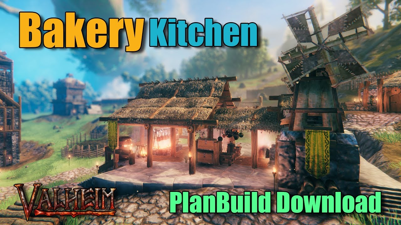 Valheim Build Open Concept Bakery Kitchen - YouTube