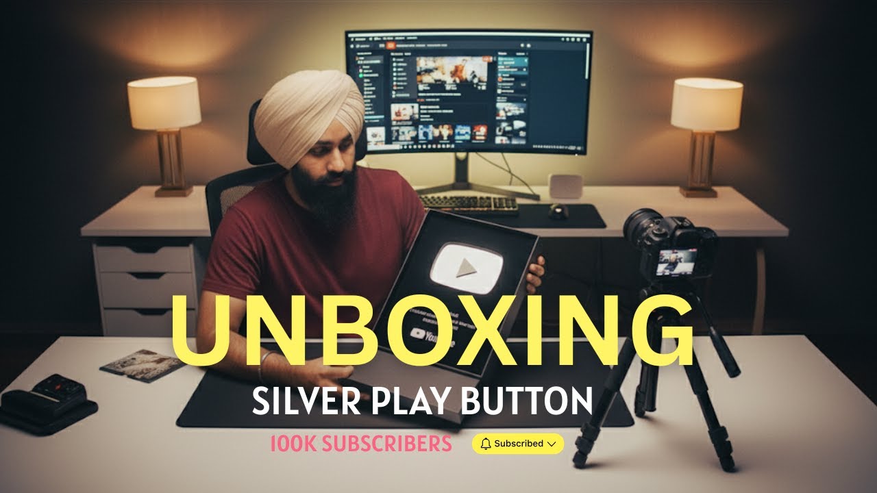 UNBOXING 100K SILVER PLAY BUTTON | TRAVELLING MONK | UNBOXING MY JOURNEY ON YOUTUBE | New Year ...