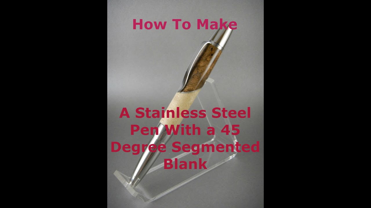 How to Make a 45 Degree Segmented Pen Blank - YouTube