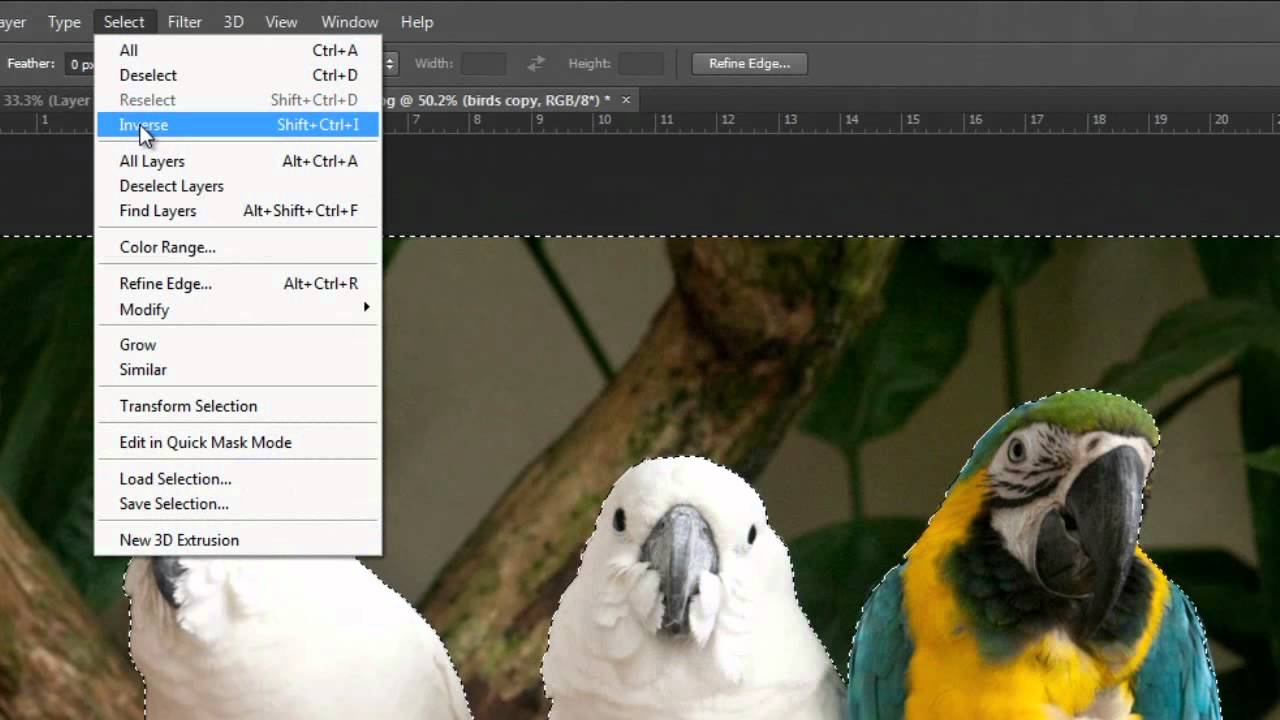Photoshop - Destructive vs Constructive Editing (Quick Masks) - YouTube