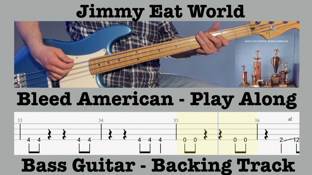 Bleed American - Jimmy Eat World - Bass - Play Along - Backing Track ...