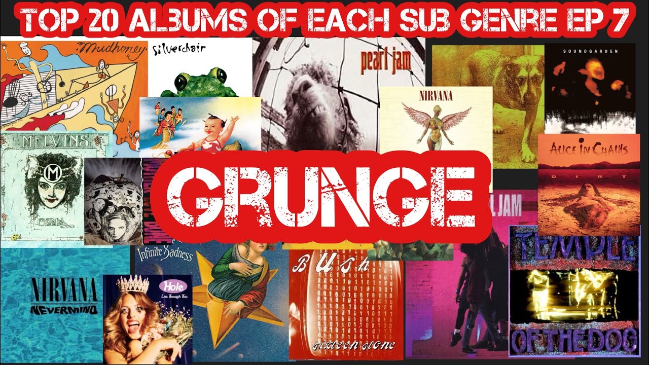 Top 20 Albums of Each Sub Genre Ep 7: Grunge #grunge #top20albums # ...