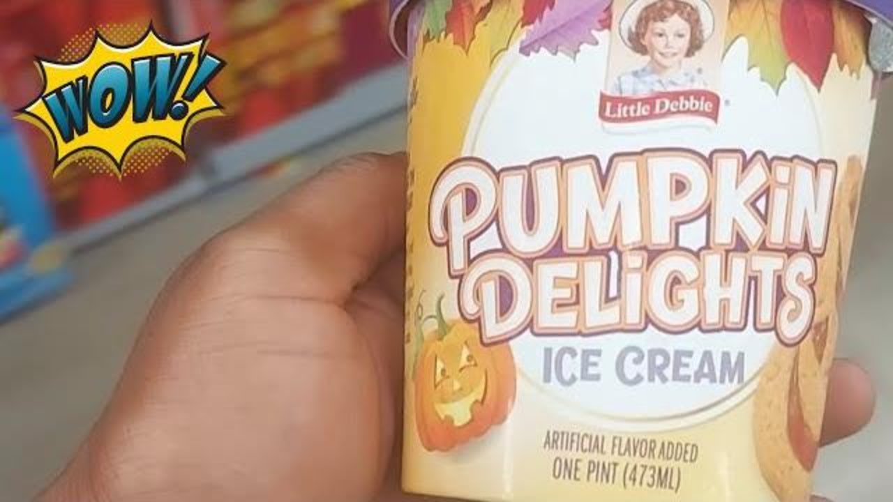 Little Debbie Pumpkin Delights Ice Cream - YouTube