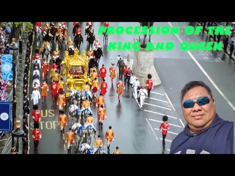 THE PROCESSION OF KING/ KING CHARLES THE 3RD AND QUEEN CAMILLA, #king # ...