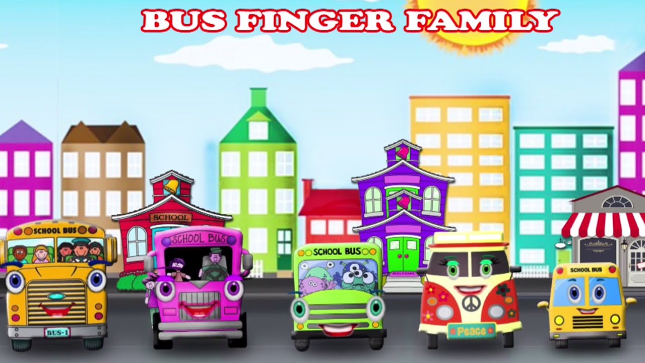 BUS Finger Family | Malayalam Finger Family Songs | Nursery Rhymes ...