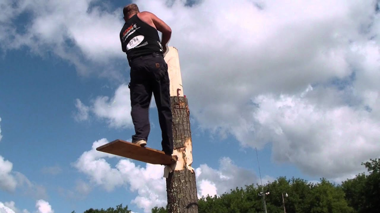 Warrick Hallett Springboard Chop - Aug 13, 2011 - Park Rapids, MN - YouTube