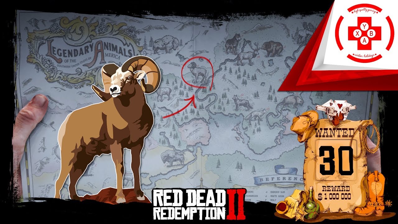 Legendary Bighorn Ram (Hunting) - Red Dead Redemption 2 @ 1080p (60ᶠᵖˢ ...