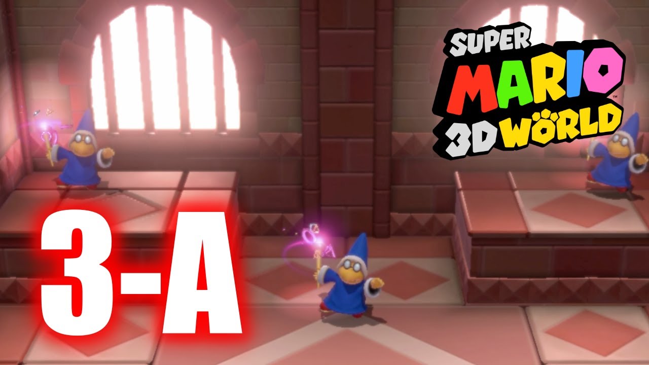 Super Mario 3D World - 3-A MagiKoopa Blockade - Mini Boss Gameplay ...