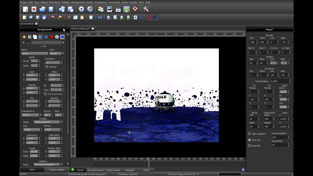 Fighter Factory Version 3.6 - Background editor - YouTube