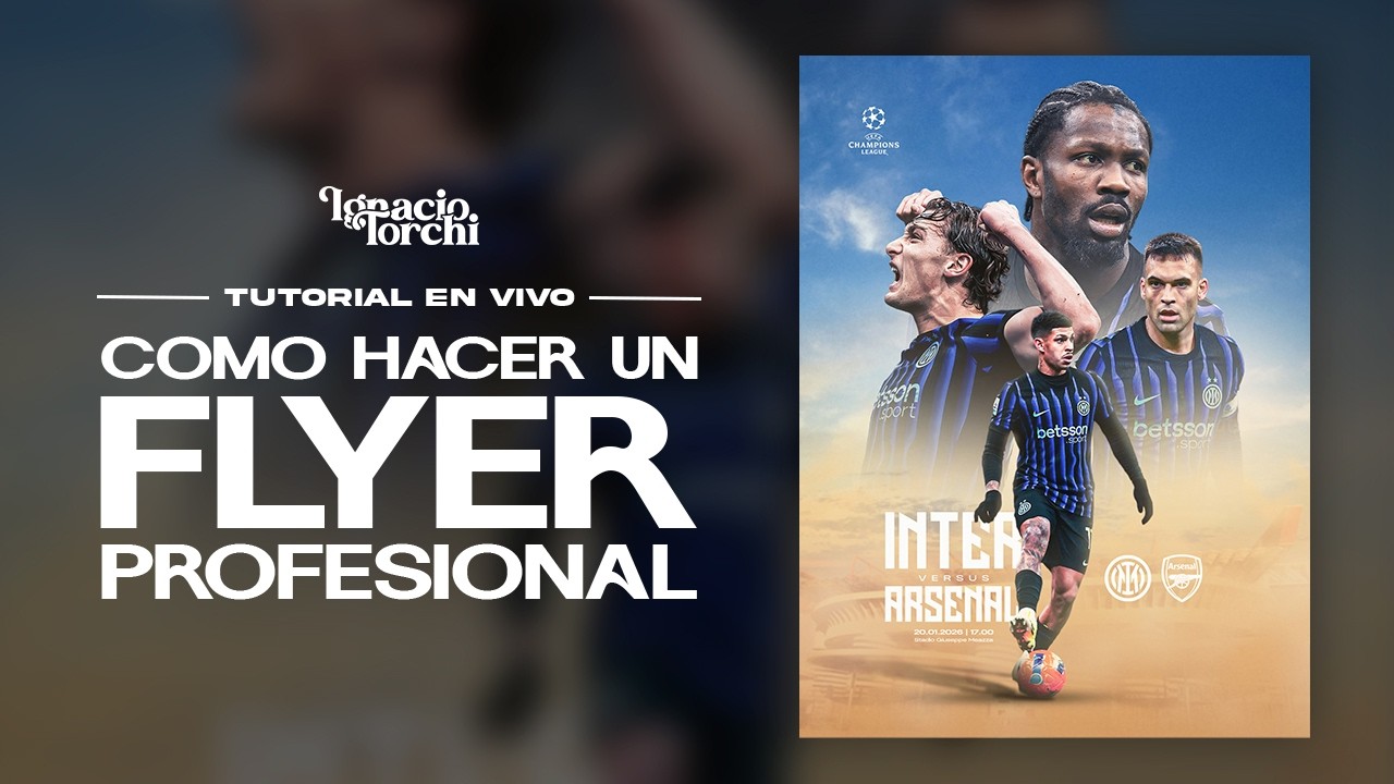 TUTORIAL COMPLETO | INTER DE MILÁN | PHOTOSHOP | GRABACIÓN DE VIVO ...