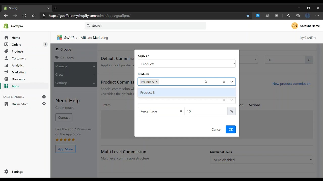 Set Product Commission for Group | How-to | GoAffPro - YouTube