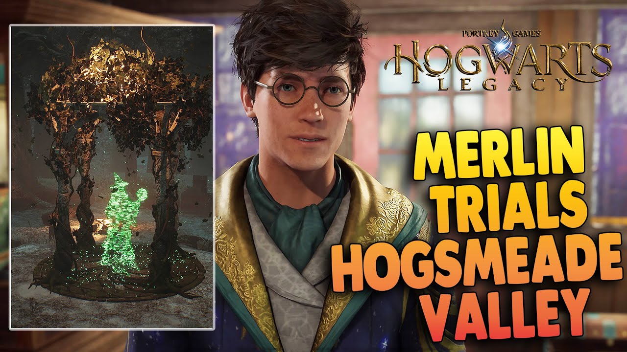 Hogwarts Legacy - Merlin Trials in HOGSMEADE VALLEY (Merlin's Beard ...