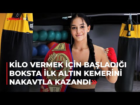 Kilo vermek için başladığı boksta ilk altın kemerini nakavtla kazandı