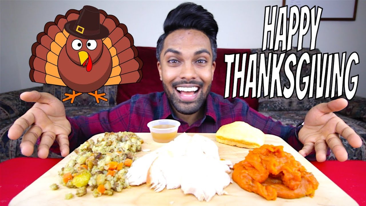 THANKSGIVING MEAL | MUKBANG - YouTube