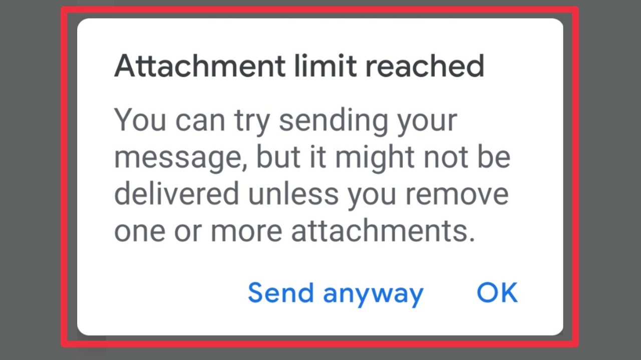 Message Attachment Limit Reached Problem In Android YouTube Message Attachment Limit Reached Problem In Android YouTube