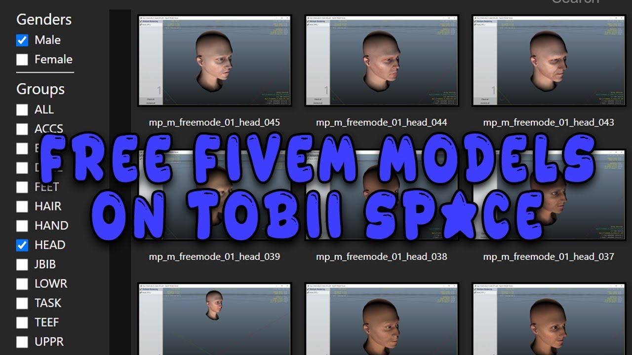 FREE Fivem Clothing Models On Tobii Space - YouTube
