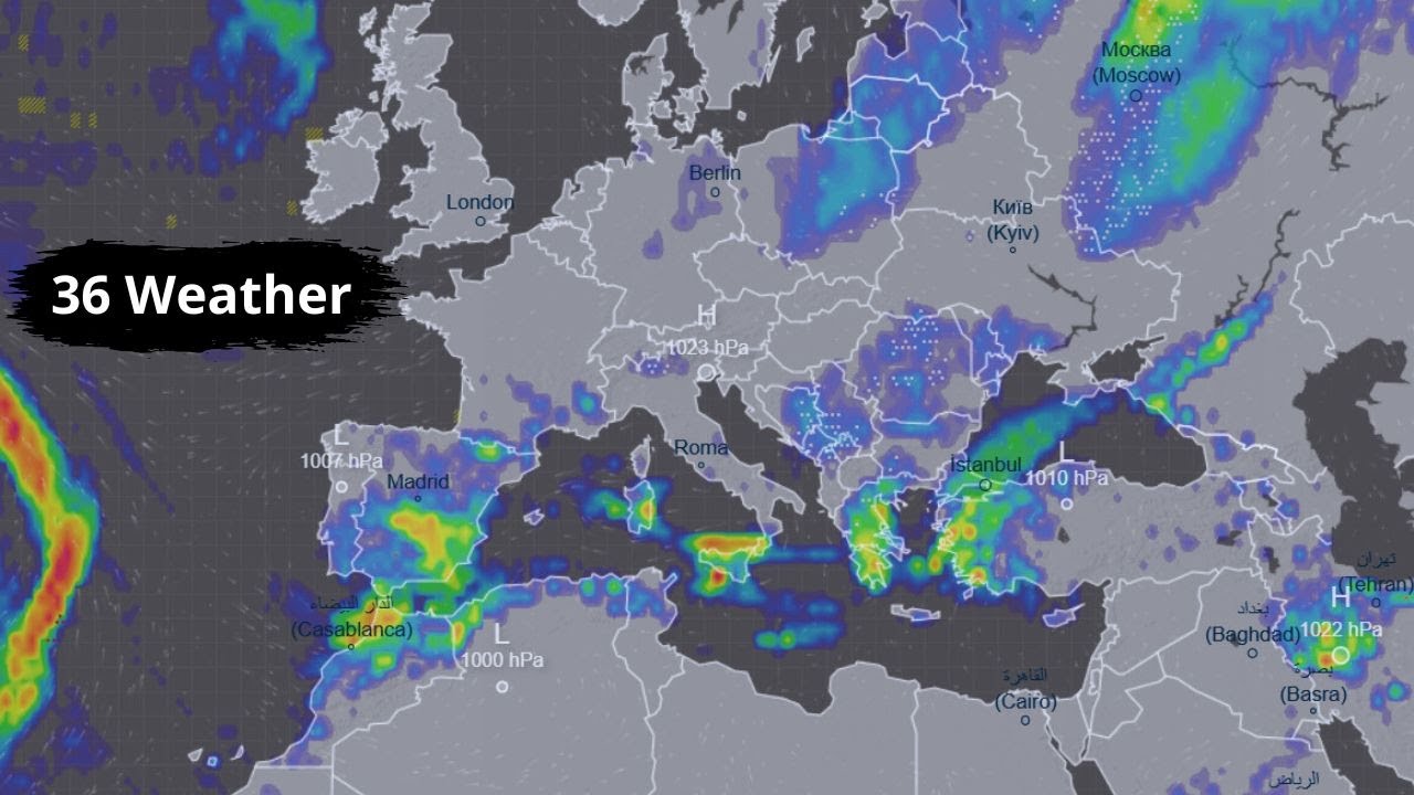 Europe Weather | April 10 , 2025 - ECMWF Model , Precipitation ( Rain ...