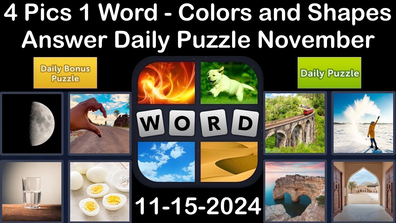 4 Pics 1 Word - Colors and Shapes - 15 November 2024 - Answer Daily ...