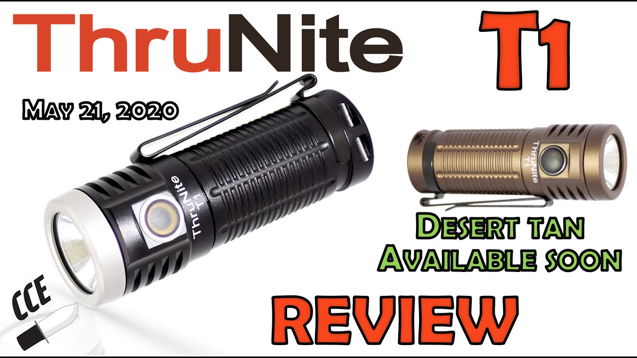 Review: ThruNite T1 - EDC Flashlight - 1500 lumen max. - YouTube