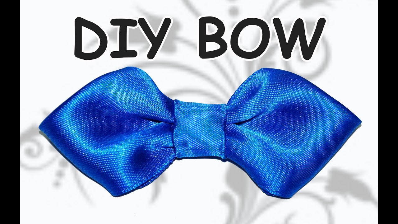 DIY easy bow / How to make ribbon bow / DIY beauty and easy - YouTube