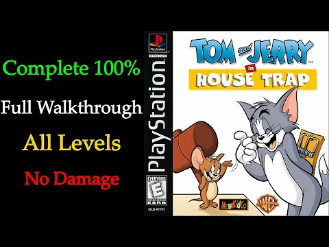 Tom and Jerry in House Trap (PlayStation) - Complete 100% Walkthrough