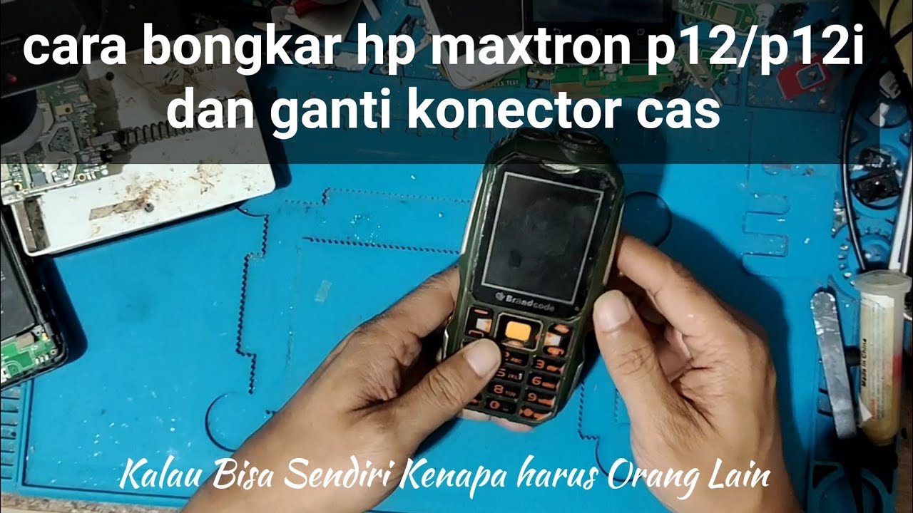 cara buka/bongkar hp maxtron p12/p12i dan ganti konector cas - YouTube